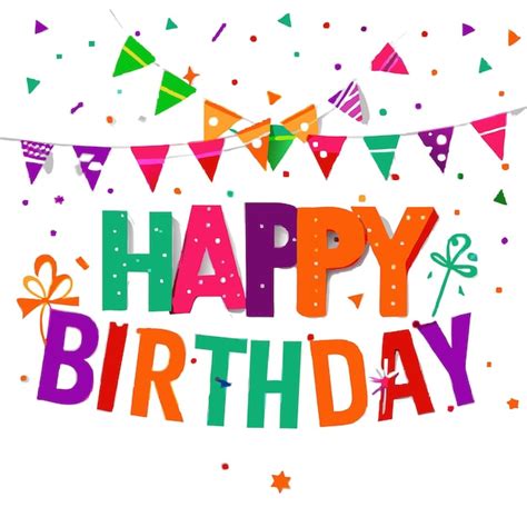 Premium Vector Happy Birthday Greeting Card Vector Illustration