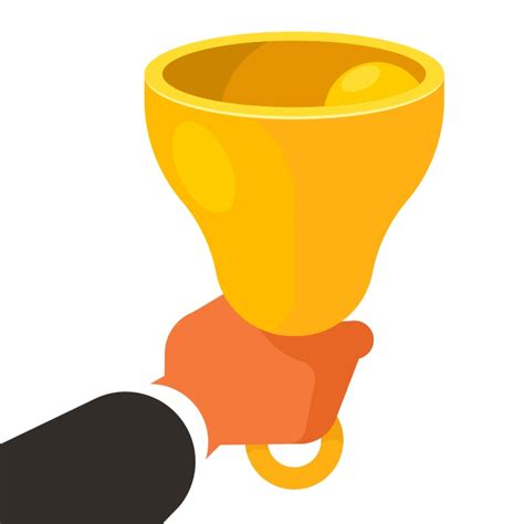 Hand Holding Bell Royalty Free Stock Svg Vector And Clip Art