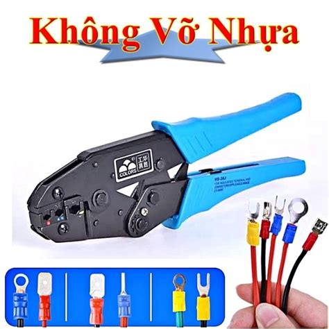 Kìm Bấm Cos Hs 30j đa Năng Kiềm Bóp Cốt Trần Và Bọc Nhựa Kềm ép đầu