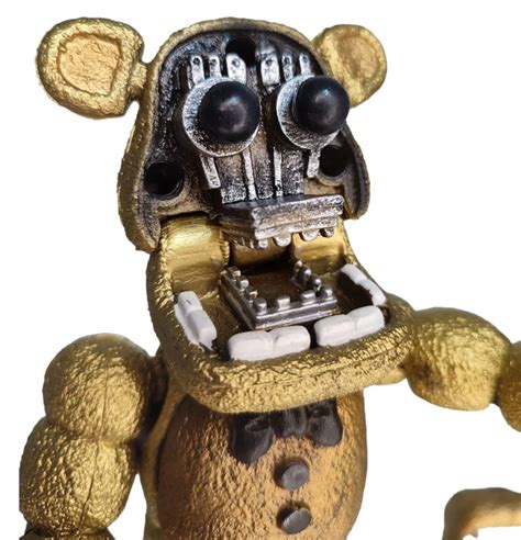Fnaf Golden Freddy Fazbear 8 Mexican Toy Figure Five Etsy