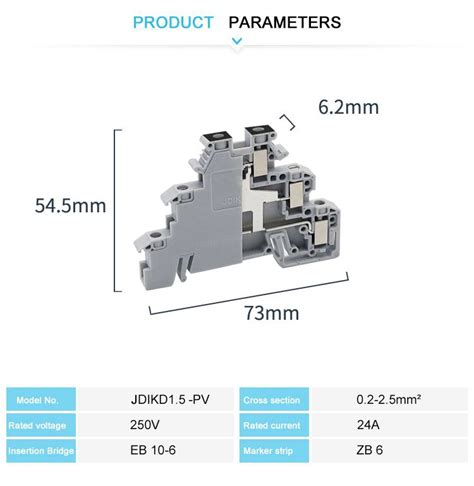 Sensor Actuator Terminal Block With Equipotential Bonder ไฟฟ้าโรงงาน
