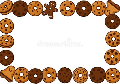 Chocolate Chip Cookie Border Clip Art