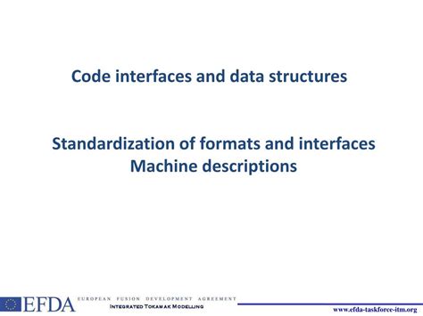 Ppt Code Interfaces And Data Structures Standardization Of Formats And Interfaces Powerpoint