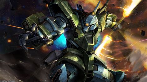 Tenjin Hidetaka Gelgoog Gundam Mobile Suit Gundam Sunrise Company Absurdres Highres