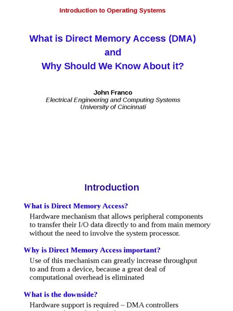 What Is Direct Memory Access Dma And Why Should We Know About It