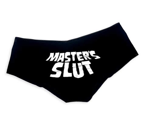 Masters Slut Panties Bdsm Sexy Slutty Collared Submissive Etsy