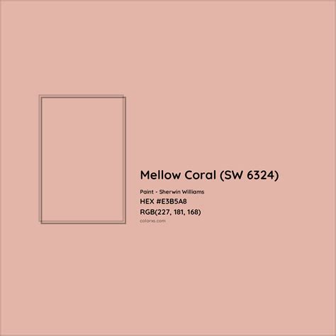 Mellow Coral Sw 6324 Complementary Or Opposite Color Name And Code
