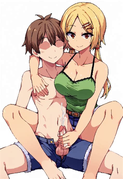 Rule 34 1boy 1girls Ahoge Ai Generated Big Breasts Blonde Female