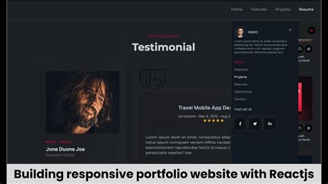 Building Responsive Portfolio Website With Reactjs Tailwindcss Framer