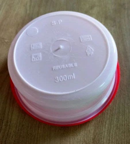 300ml Red Reusable Plastic Food Container At Rs 4 Piece Dewas Id