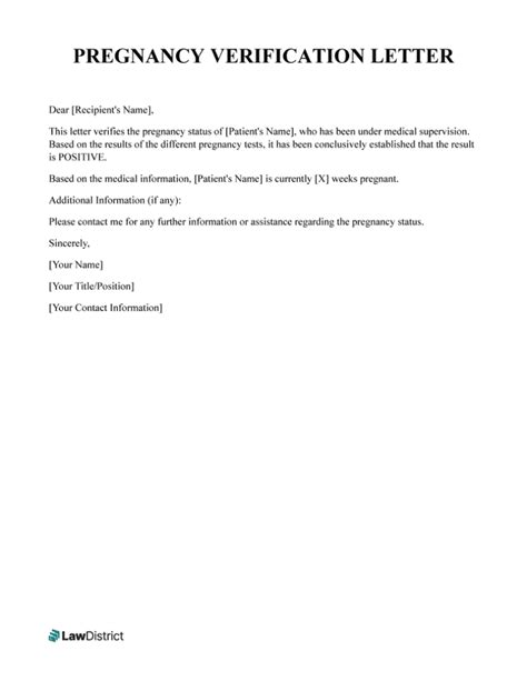 Doctors Note For Pregnancy