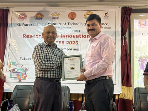 Gnits Researchexcellence Innovation Academia Facultyachievements Etm… Etm Gnits