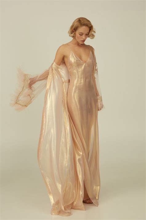 Rose Gold Silk Set With Robe And Nightgown Artofit
