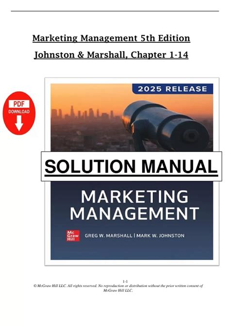 Solution Manual Marketing Management 2025 Release Ise 5th Edition