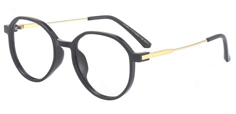 Daytona Geometric Prescription Glasses Black Mens Eyeglasses
