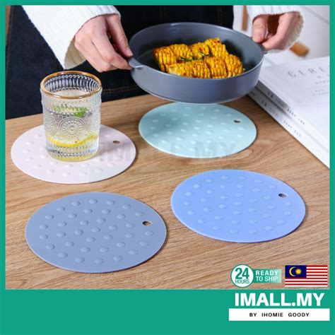 【imall】silicone Cup Coaster Placemat Table Mat Bowl Plate Cup Mat Round