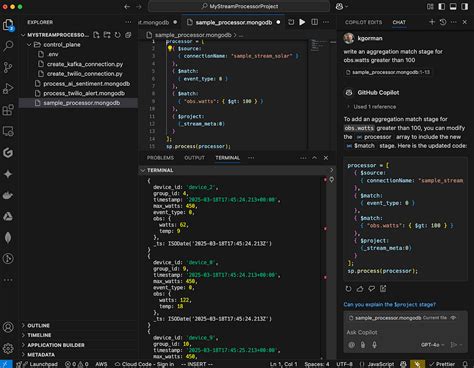 My Vs Code Workflow For Developing With Atlas Stream Processing By Kennygorman Towards Dev