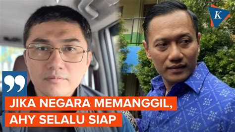 Isu Masuk Kabinet Jokowi Demokrat Jika Negara Memanggil Ahy Selalu Siap