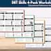 DBT Skills Cheat Sheets DBT Worksheets Bundle Set Therapy Etsy Canada