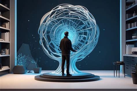 Premium Photo Interactive Data Sculpture 3d Vector Illustration