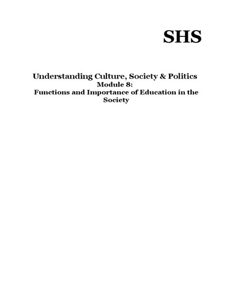 Ucsp Module 8 Summary Pdf