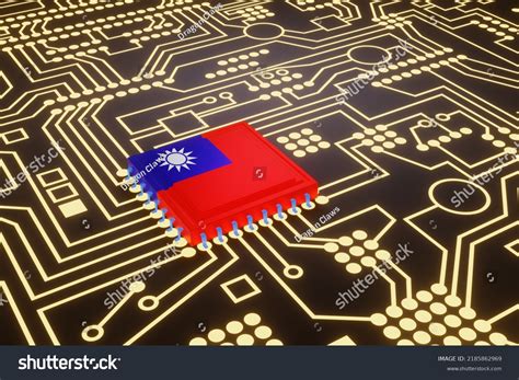 Advanced Cpu Printed Flag Taiwan On Stock Illustration Shutterstock
