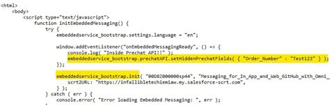 Pass Hidden Pre Chat Data In Salesforce Messaging For In App And Web