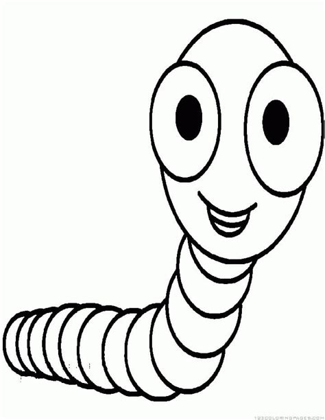 Dibujos De Gusano Para Colorear E Imprimir ColoringOnly