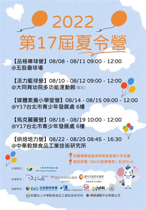 Big行動夢想家 第17屆夏令營開跑啦 Big 行動夢想家基金會