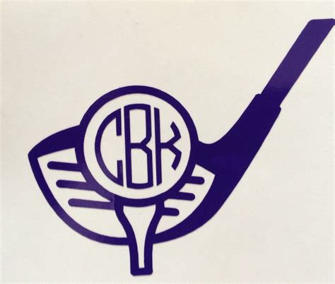 Golf Decal Yeti Golf Decal Golf Monogram Golf Decal Lilly Inspired