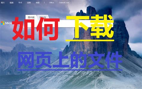 教你如何下载网页上的文件哔哩哔哩bilibili