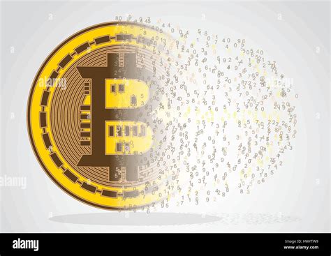 Bitcoin Abstract Sign On White Background Stock Vector Image And Art Alamy