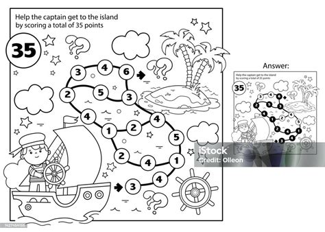 Jeu Daddition Mathématique Puzzle Pour Enfants Labyrinthe Dessin À