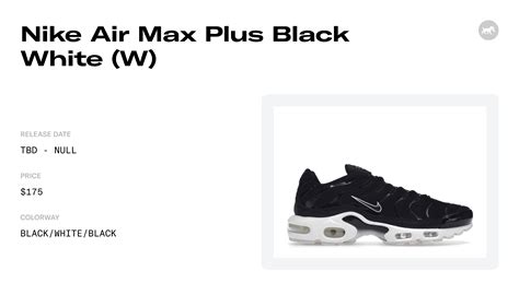 Nike Air Max Plus Black White W DM2362 001 Release Info