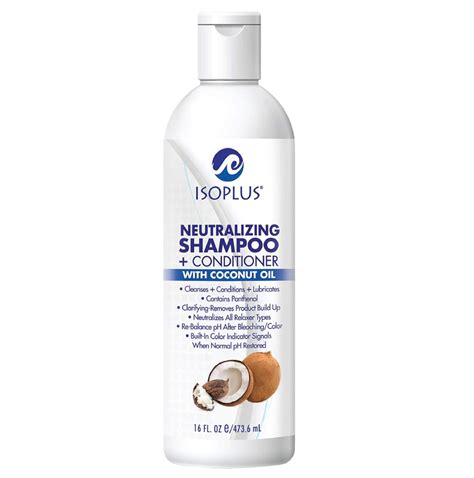 Isoplus Neutralizing Shampoo Conditioner With Coconut Oil 16 Oz