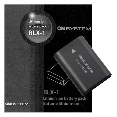 OM System BLX 1 Batteria Originale Agli Ioni Di Litio Li Ion