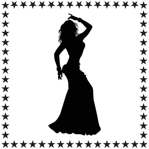Belly Dancer Silhouette Illustration Belly Dancer Silhouette Belly