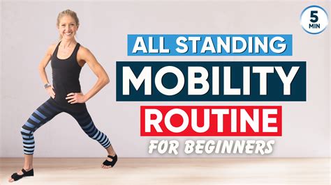 All Standing Mobility Routine For Beginners 10 Minutes Caroline Jordan