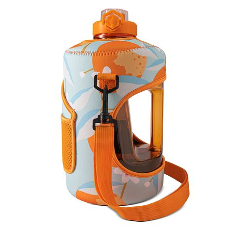 TAL Motivational Gallon Jug Water Bottle With Handle Push Button Lid