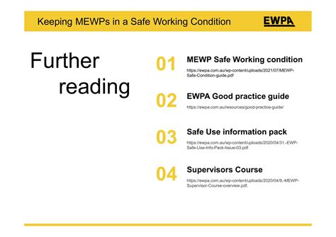 Mewp Safe Condition Ppt Pdf For Safe Operations Pdf Operating Systems Computer Software