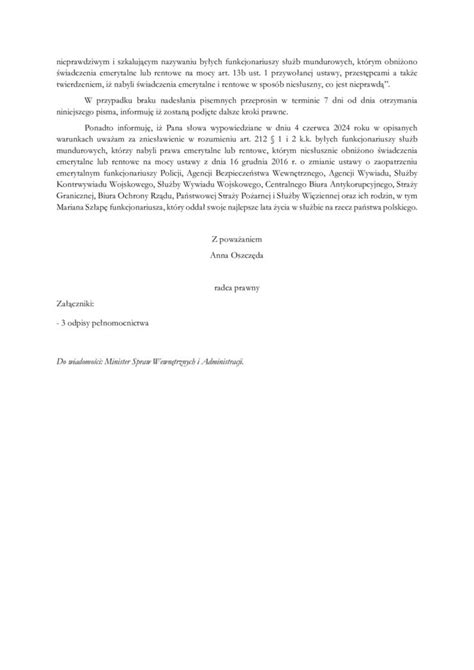 Wezwanie do zaprzestania naruszeń prawa przez prezesa instytutu pamięci