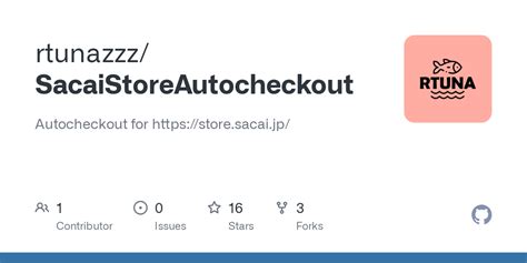 GitHub Rtunazzz SacaiStoreAutocheckout Autocheckout For Https Store Sacai Jp