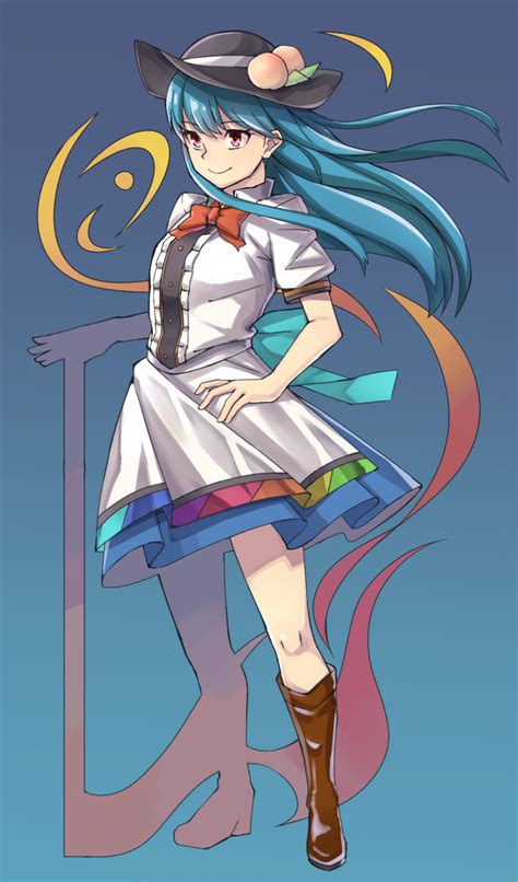 Hinanawi Tenshi Touhou Drawn By Michihasu Danbooru