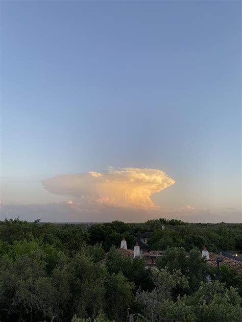 1 Year Ago Today We Had This Epic Nuke Cloud In Our City R Sanantonio