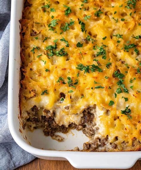 Hamburger Hashbrown Casserole Recipe Savory Kitchen Stories