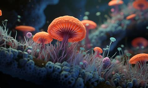 Premium Ai Image Microorganisms From Bacteria Cell Microscope Ai