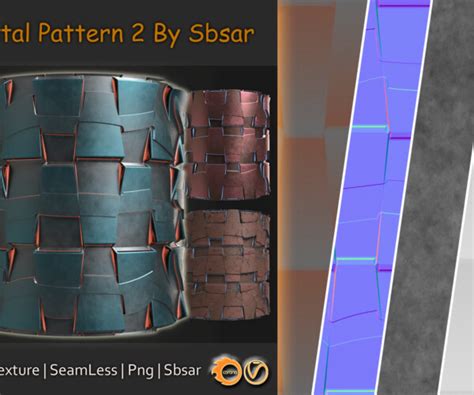 Artstation Dh Materials 3 Sifi Metal Pattern 2 By Sbsar Seamless Pbr Resources