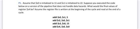 Solved P1 Assume That S0 Is Initialized To 11 And 1 Is Chegg