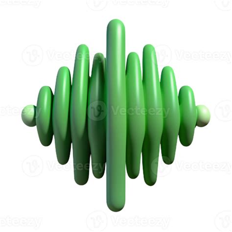 Magnificent Creative Audio Waveform Green Peaks Element Genuine 57888827 Png