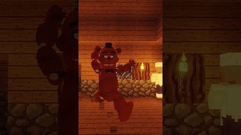 Встретил Мишку Фреди в Майнкрафте Shorts Youtube